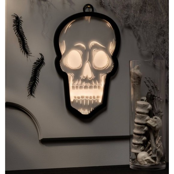 Target | Holiday | Halloween Decoration Led Skull Acrylic Lighted Sign ...